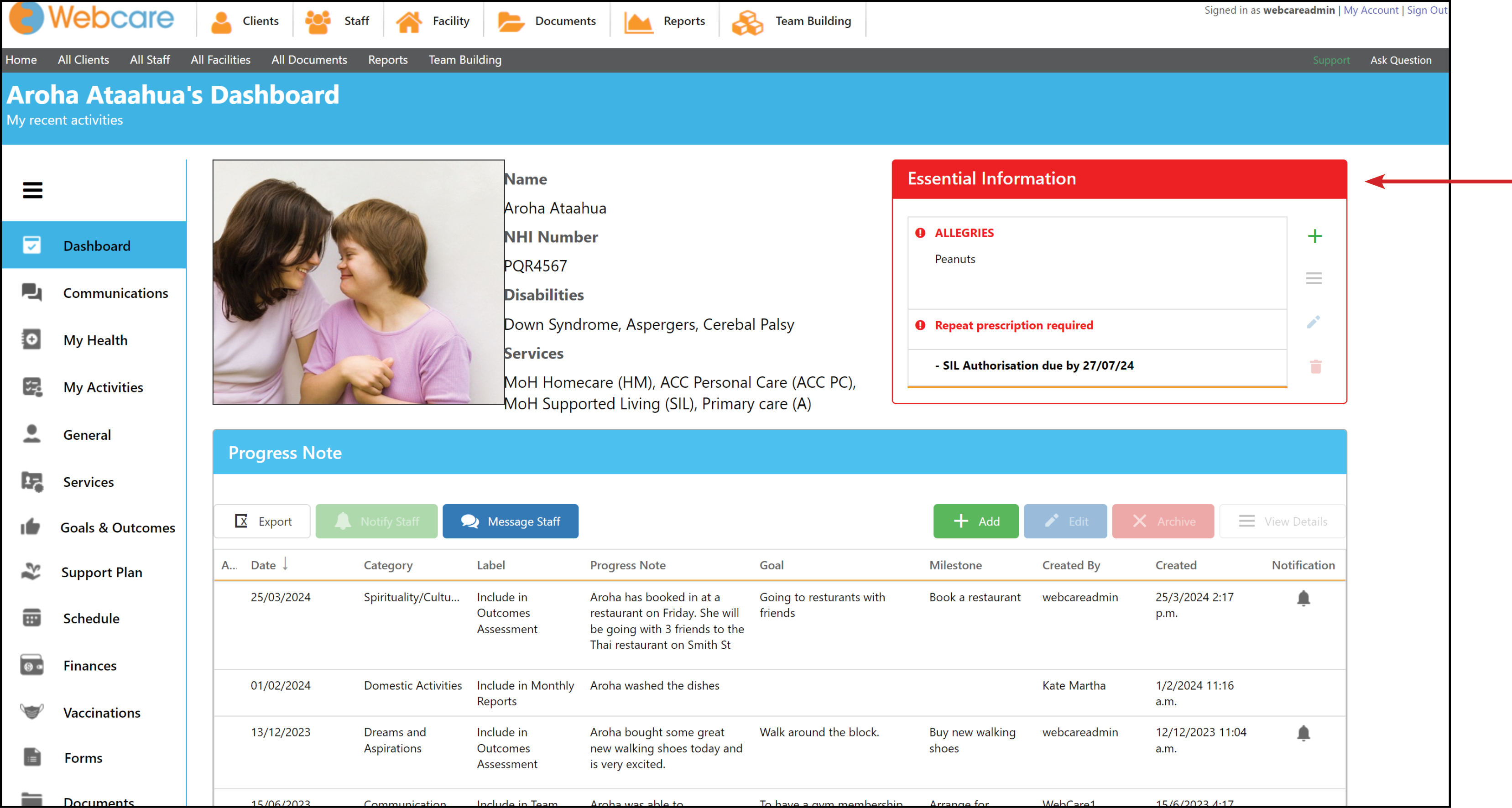 Essential Information – Webcare Help Centre