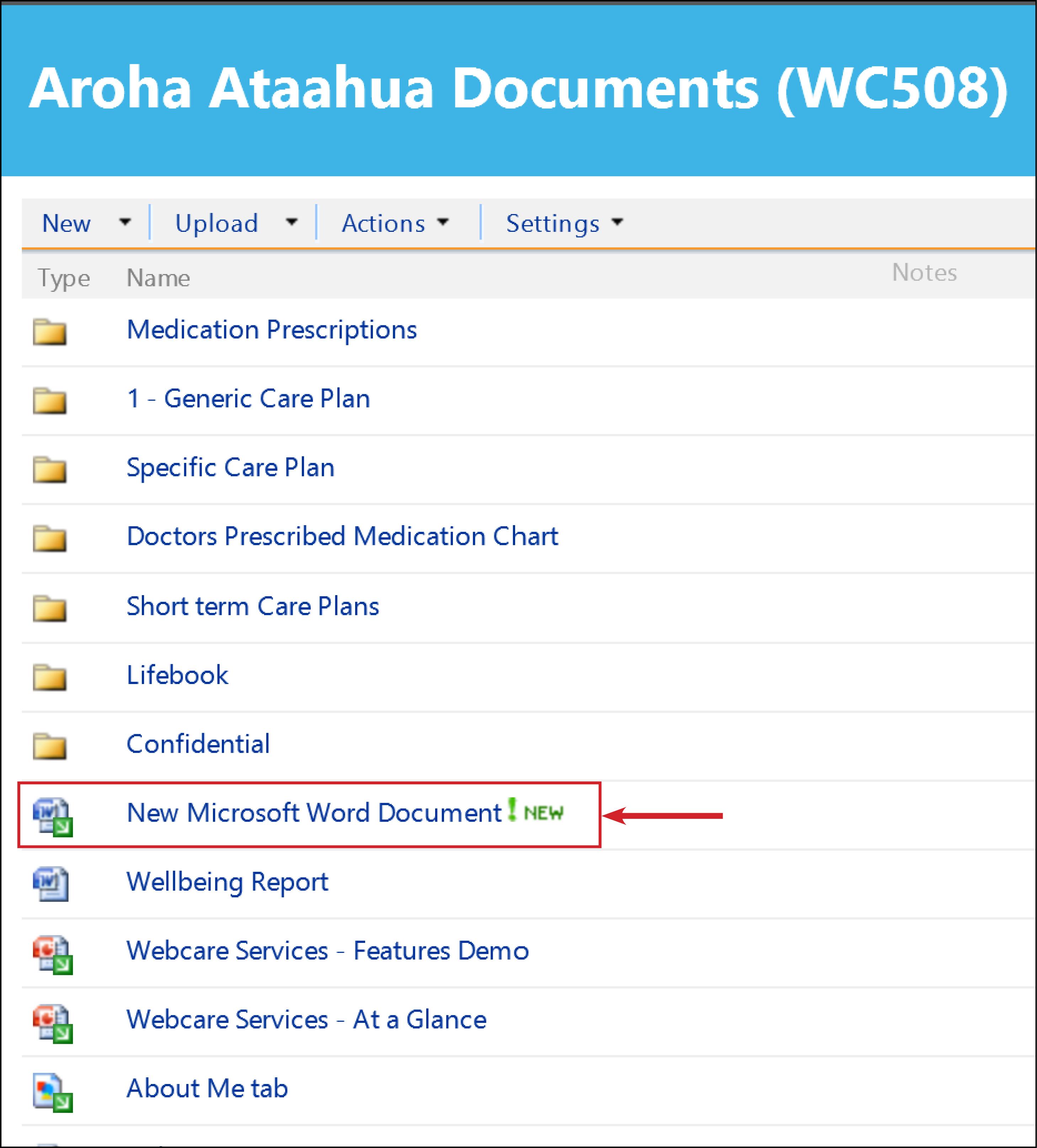 Edit and Create Microsoft Office documents in Webcare – Webcare Help Centre
