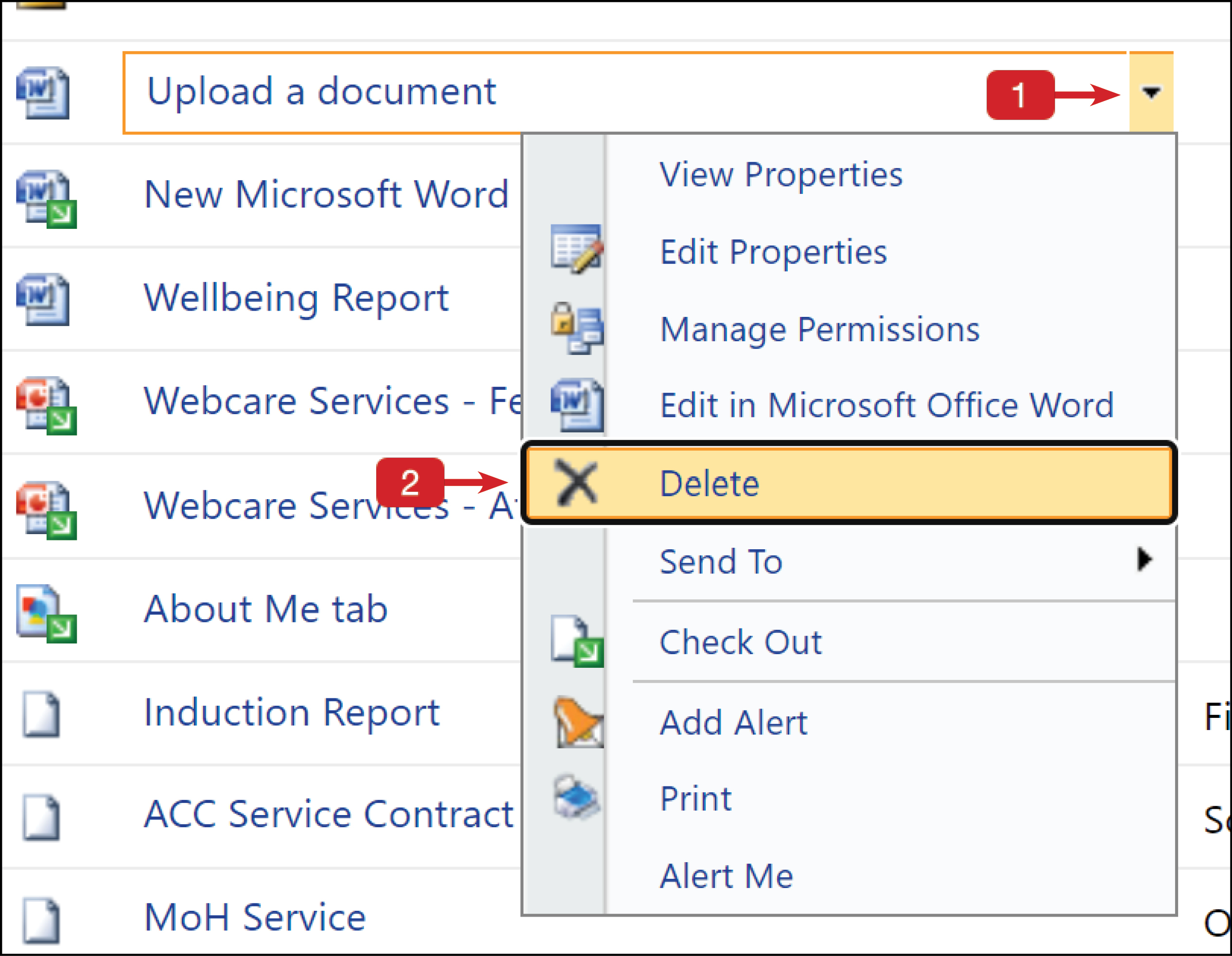 Client Documents – Webcare Help Centre