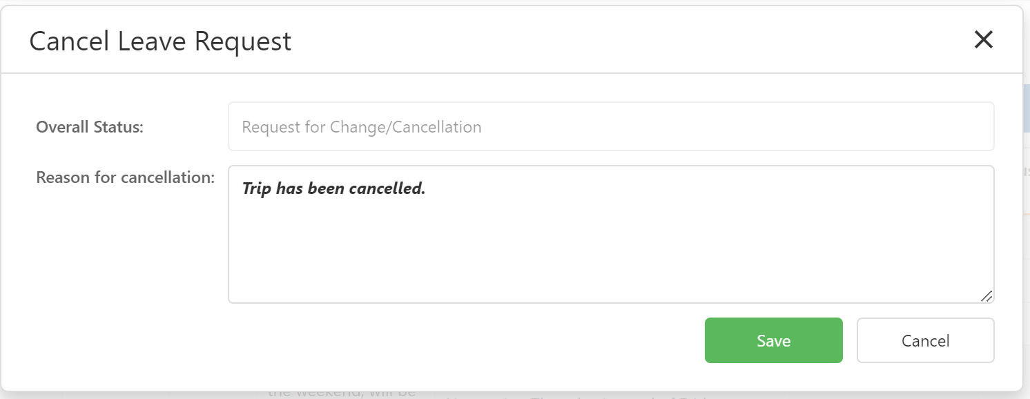 Staff Leave Requests – Webcare Help Centre