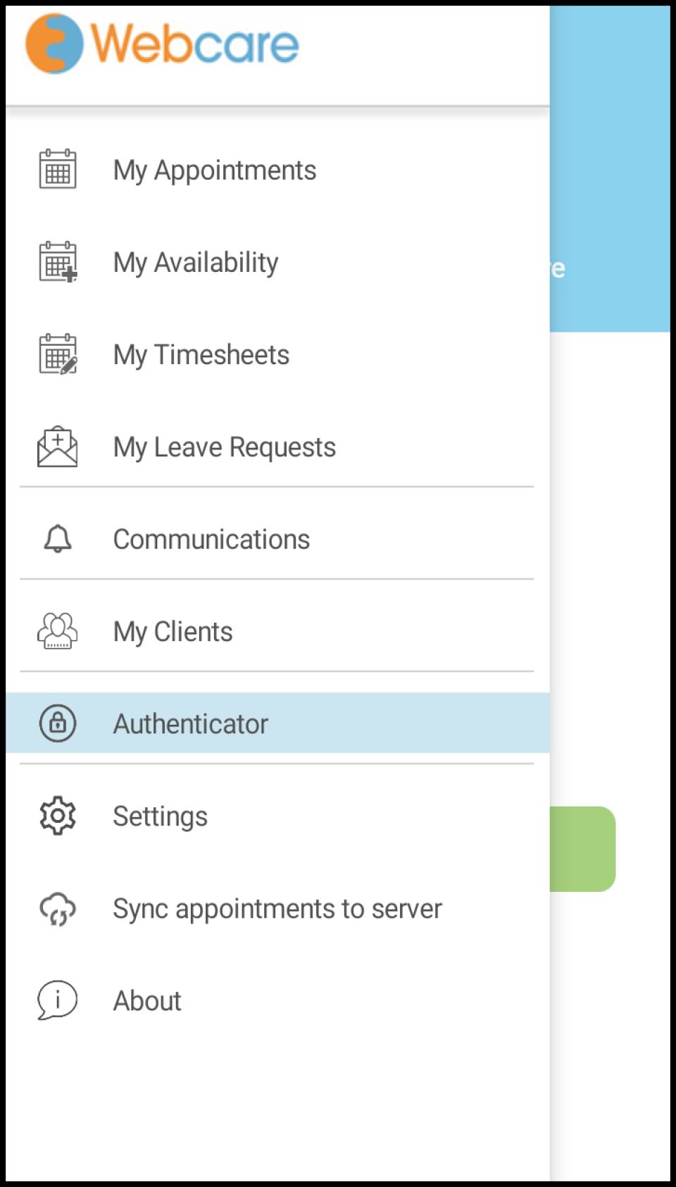 Authenticator – Webcare Help Centre