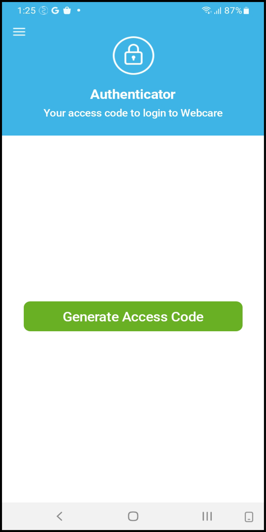 Authenticator – Webcare Help Centre