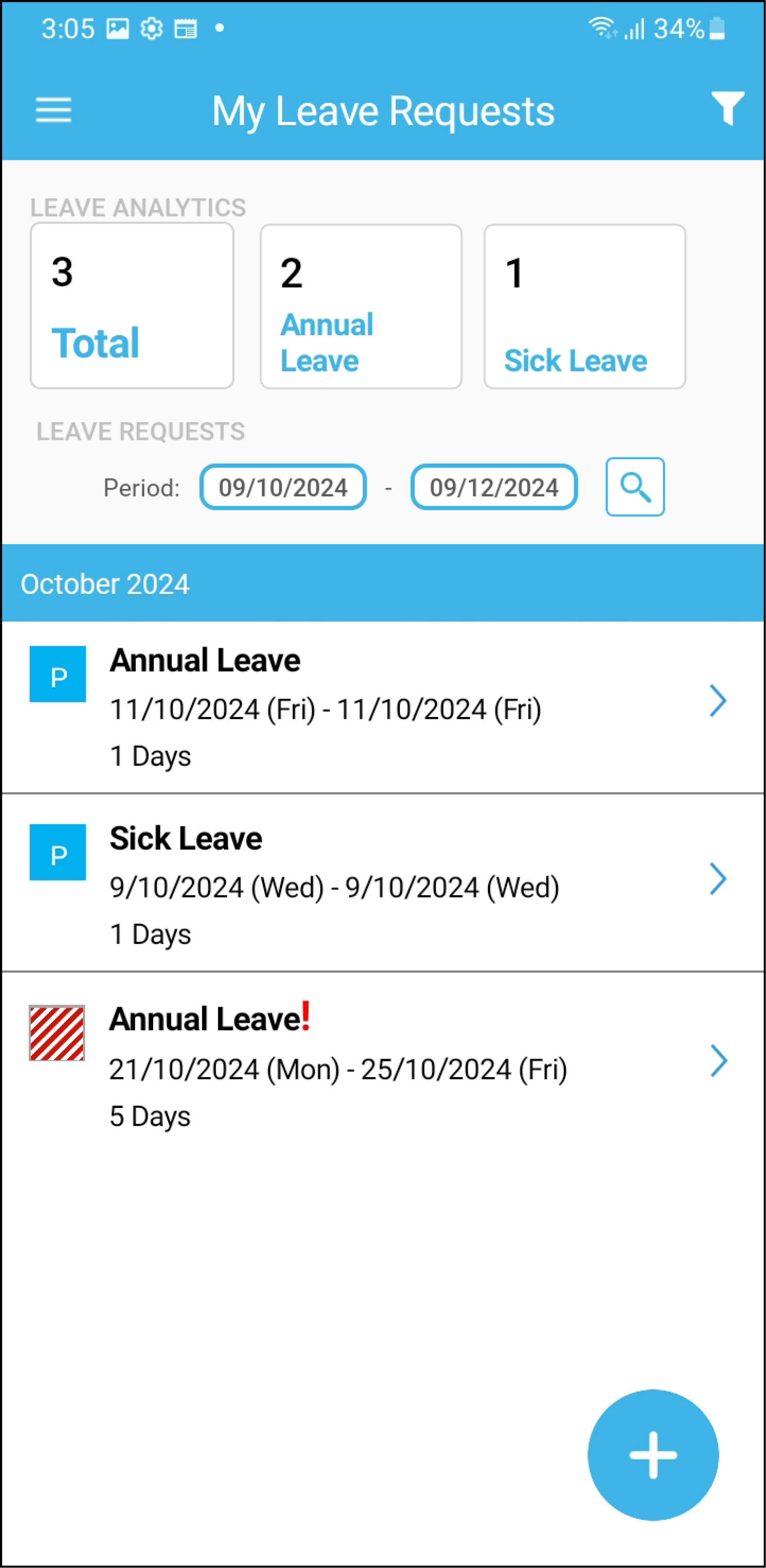 Staff Leave Request from your Mobile App – Webcare Help Centre