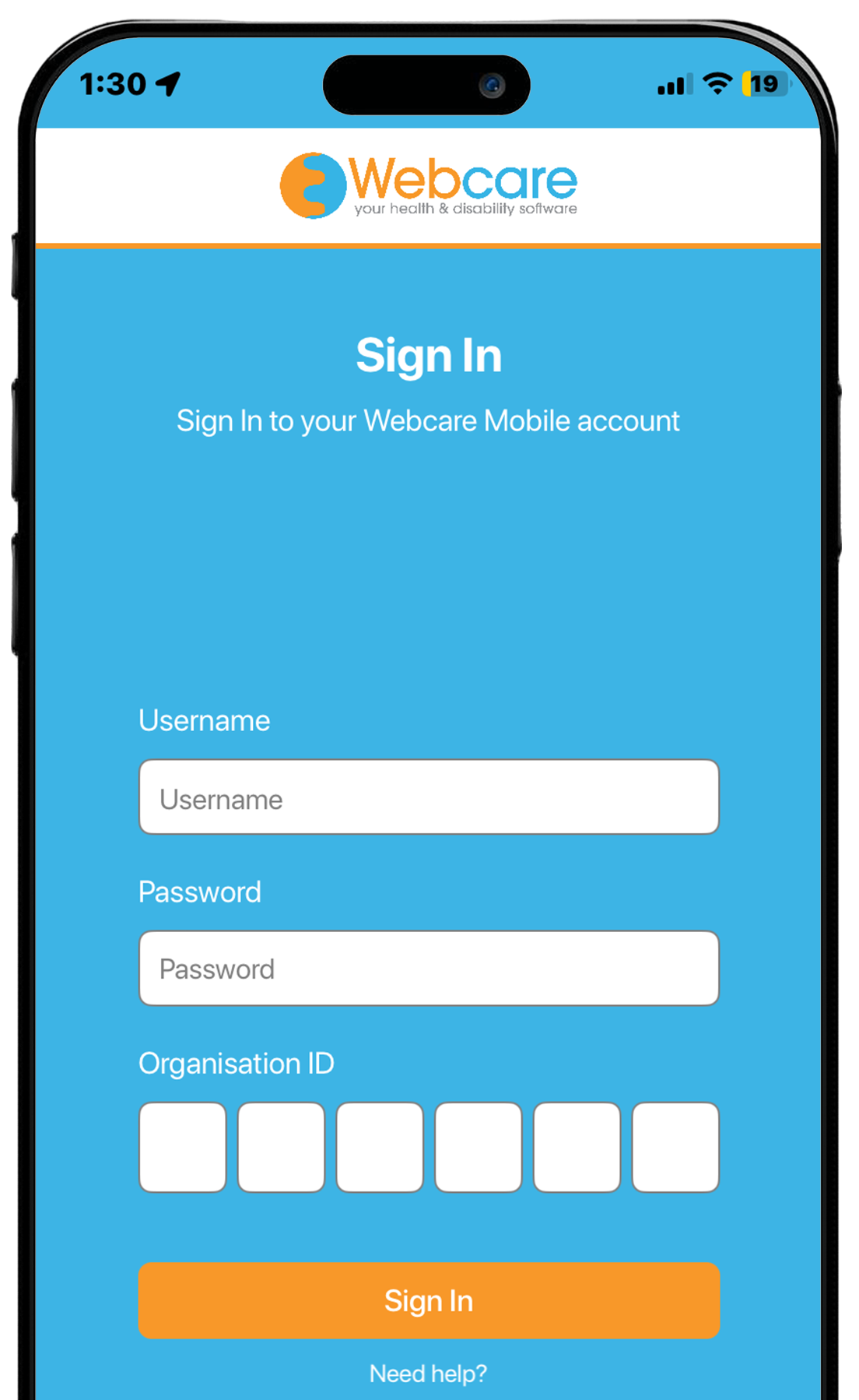 Sign In to your Webcare Mobile Account – Webcare Help Centre