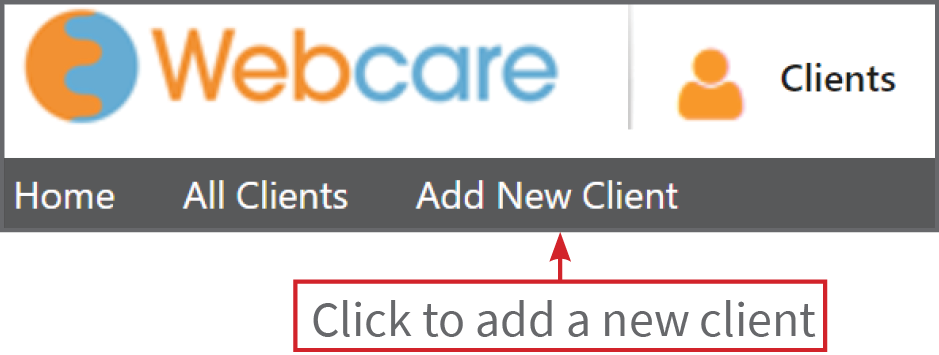 Add New Client – Webcare Help Centre
