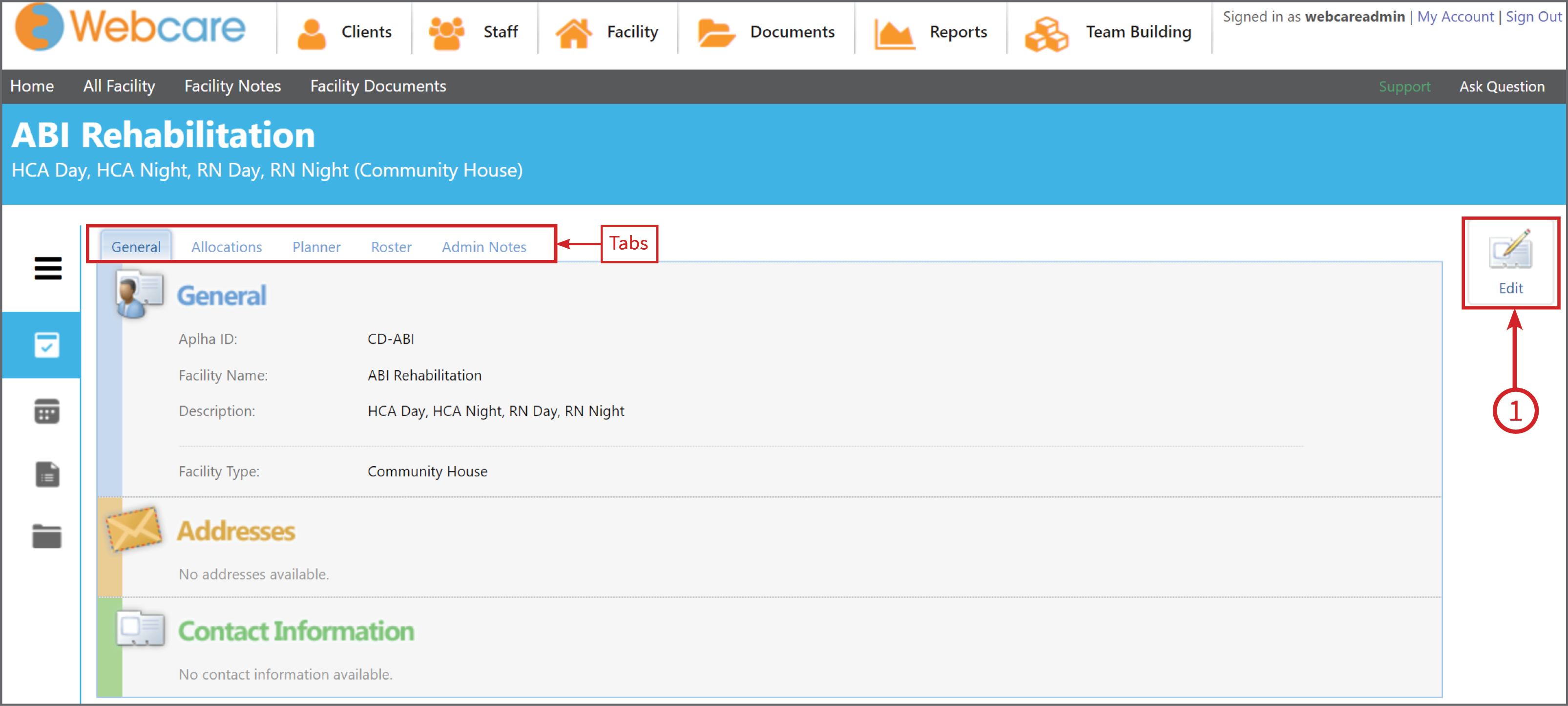 Facility – Webcare Help Centre