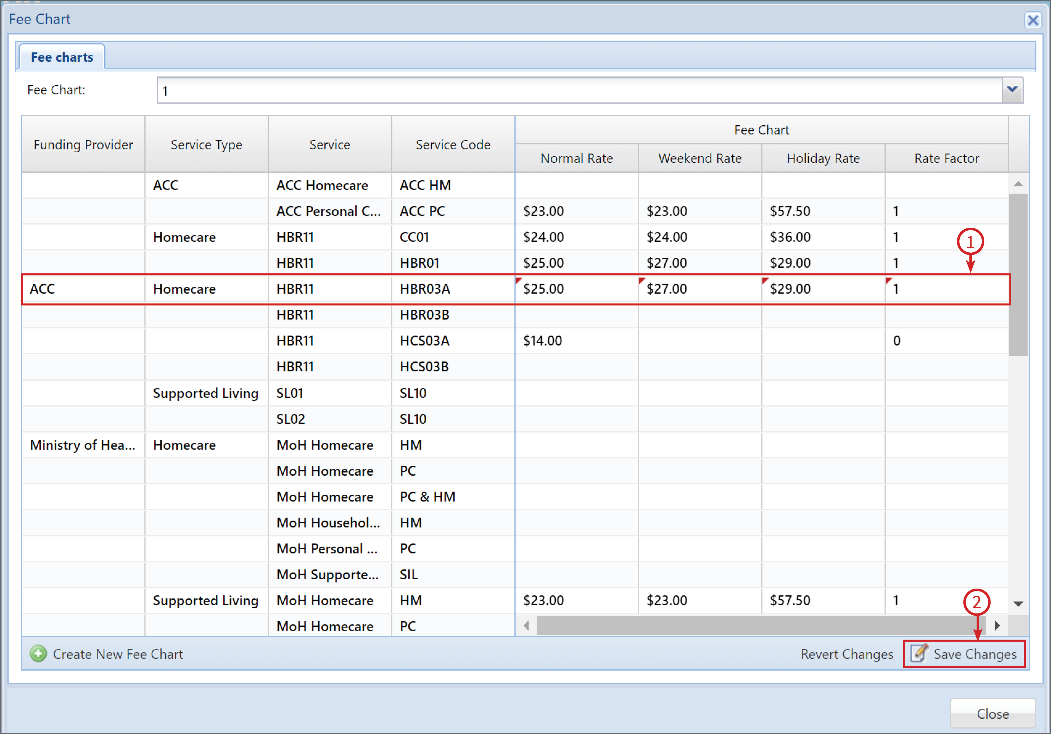 Fee Charts, Services and Reports – Webcare Help Centre