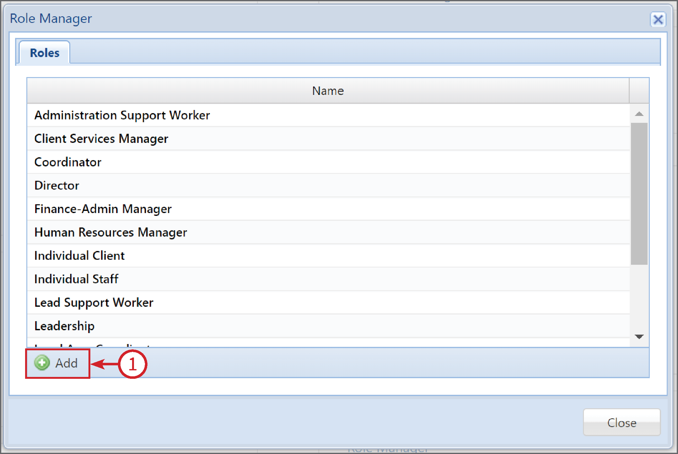 Role Manager – Webcare Help Centre