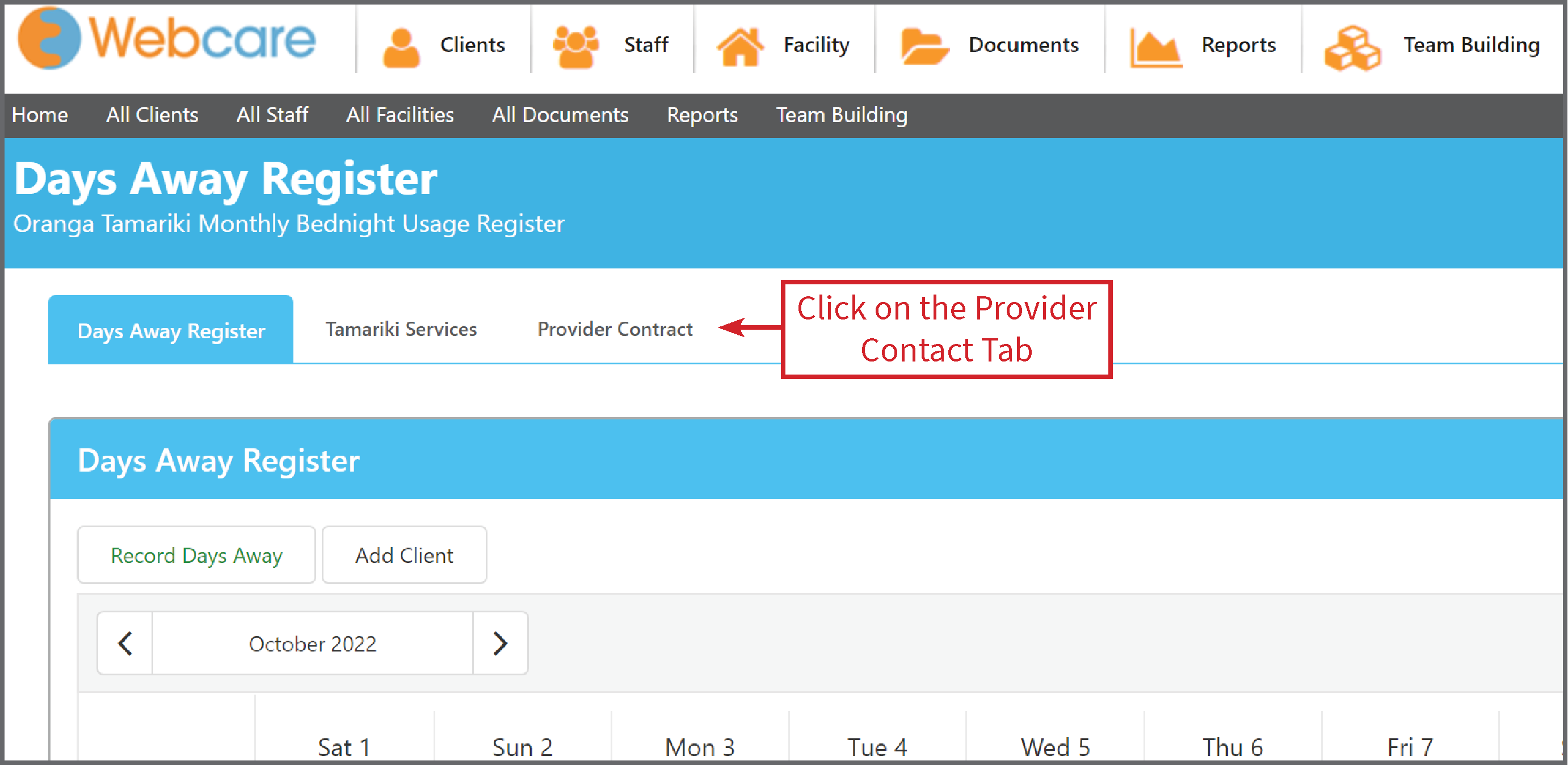 Manage your Provider Contracts (OT) – Webcare Help Centre