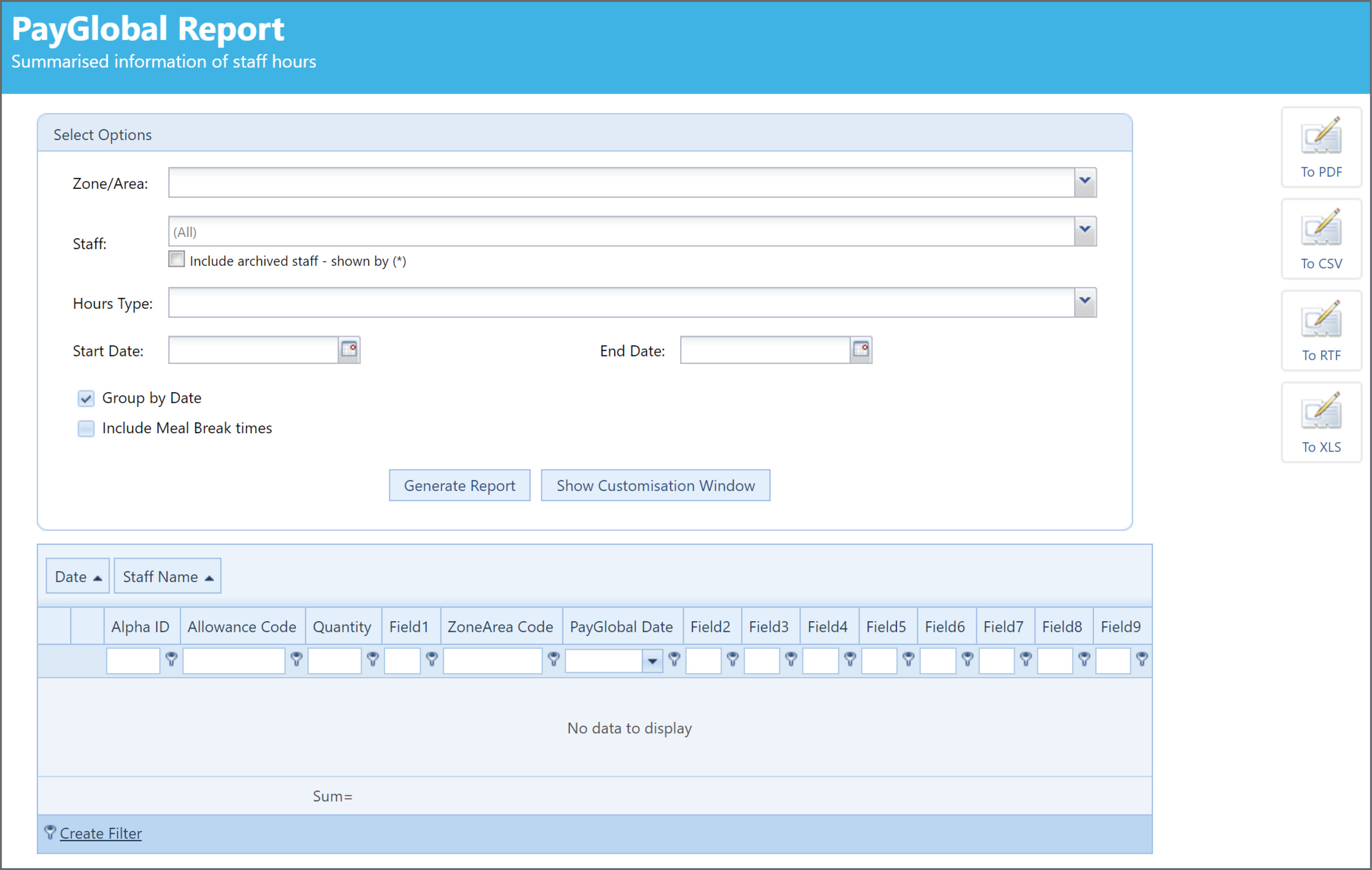Exporting to PayGlobal – Webcare Help Centre