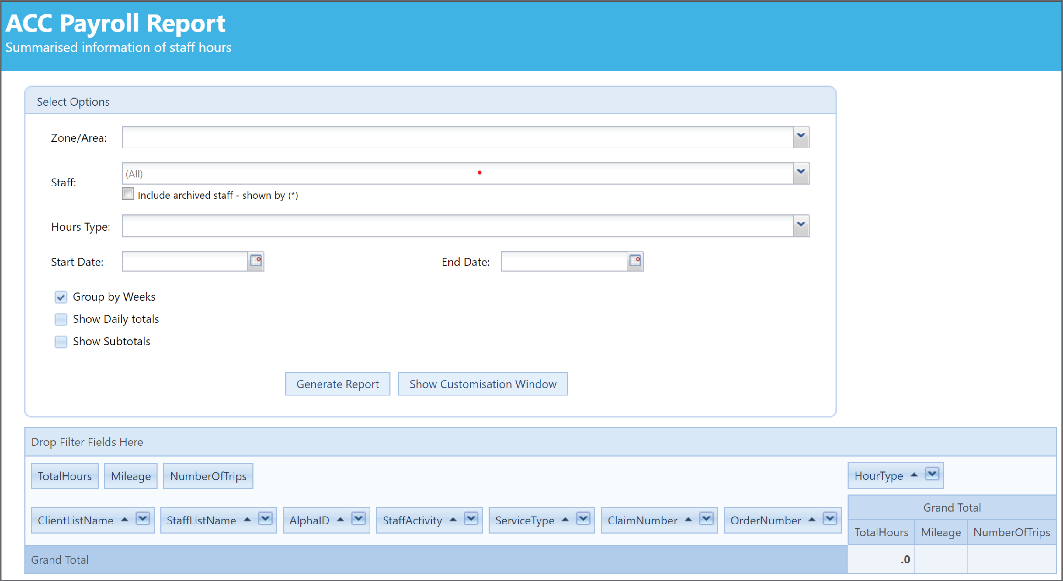 Exporting to ACC – Webcare Help Centre