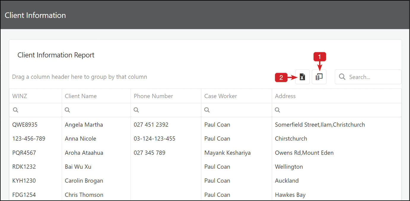 Supported Employment Reports - Client Information Report – Webcare Help ...