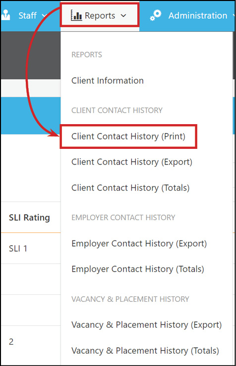 Supported Employment Reports – Webcare Help Centre