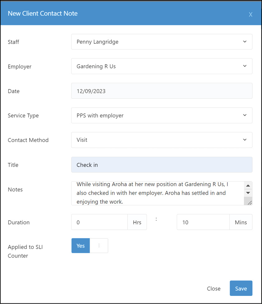 Add Employer Contact – Webcare Help Centre