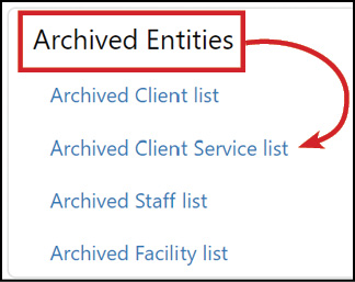 Archived Client Service List – Webcare Help Centre