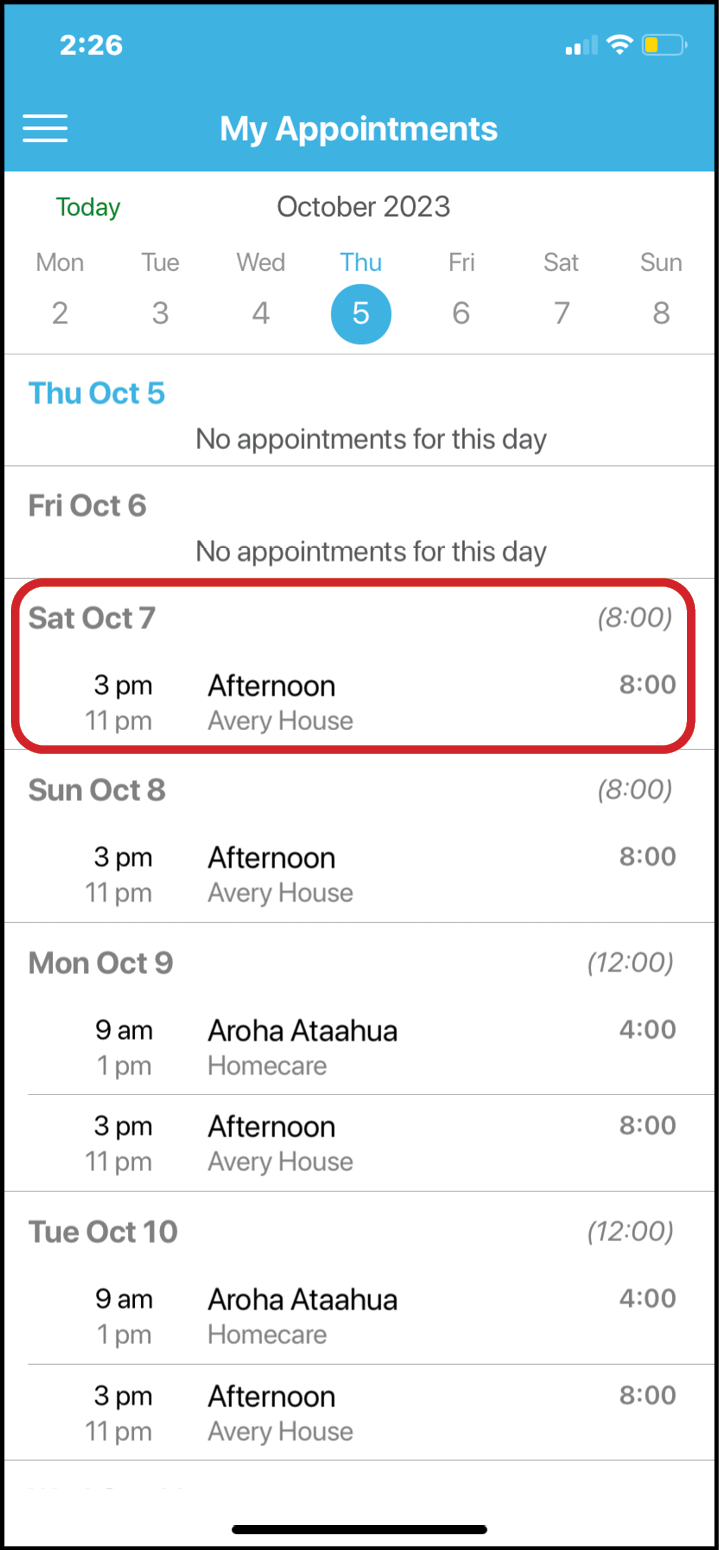 Submitting your Roster Based Shifts – Webcare Help Centre