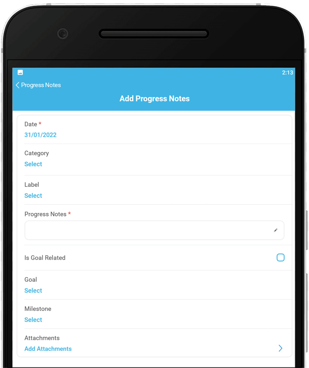 Adding a Progress Note – Webcare Help Centre